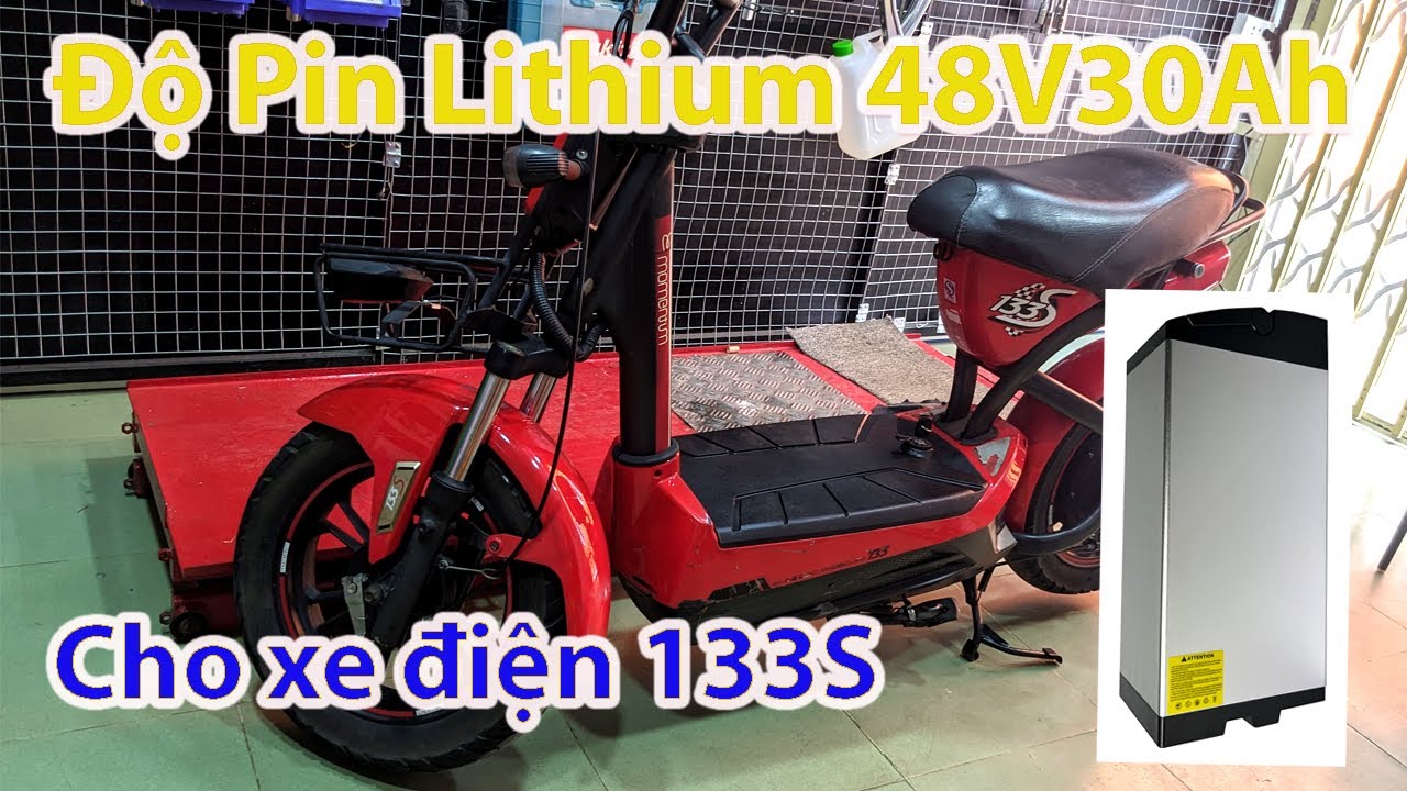Nâng cấp pin xe điện M133: Pin 48V 30Ah có lắp vừa xe bình nhỏ không ...