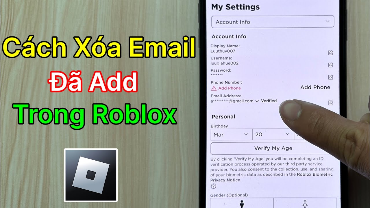 Cách gỡ gmail đã cài đặt trong roblox | AI Hay - Hỏi ngay đáp hay