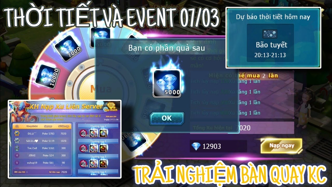 Trong "Poke Đại Chiến," tuyết rơi trong mê cung có những Pokémon nào ...