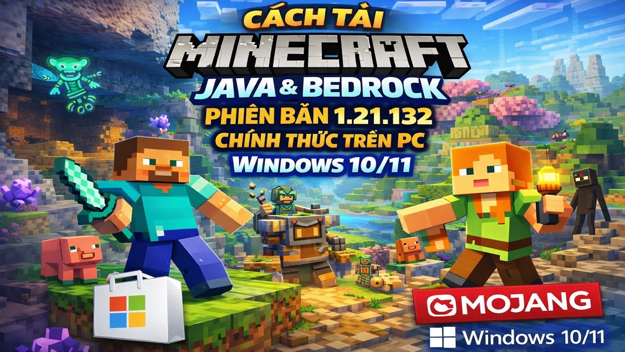 Làm thế nào để tải Minecraft 1.21.132 cho PC? | AI Hay - Hỏi ngay đáp hay