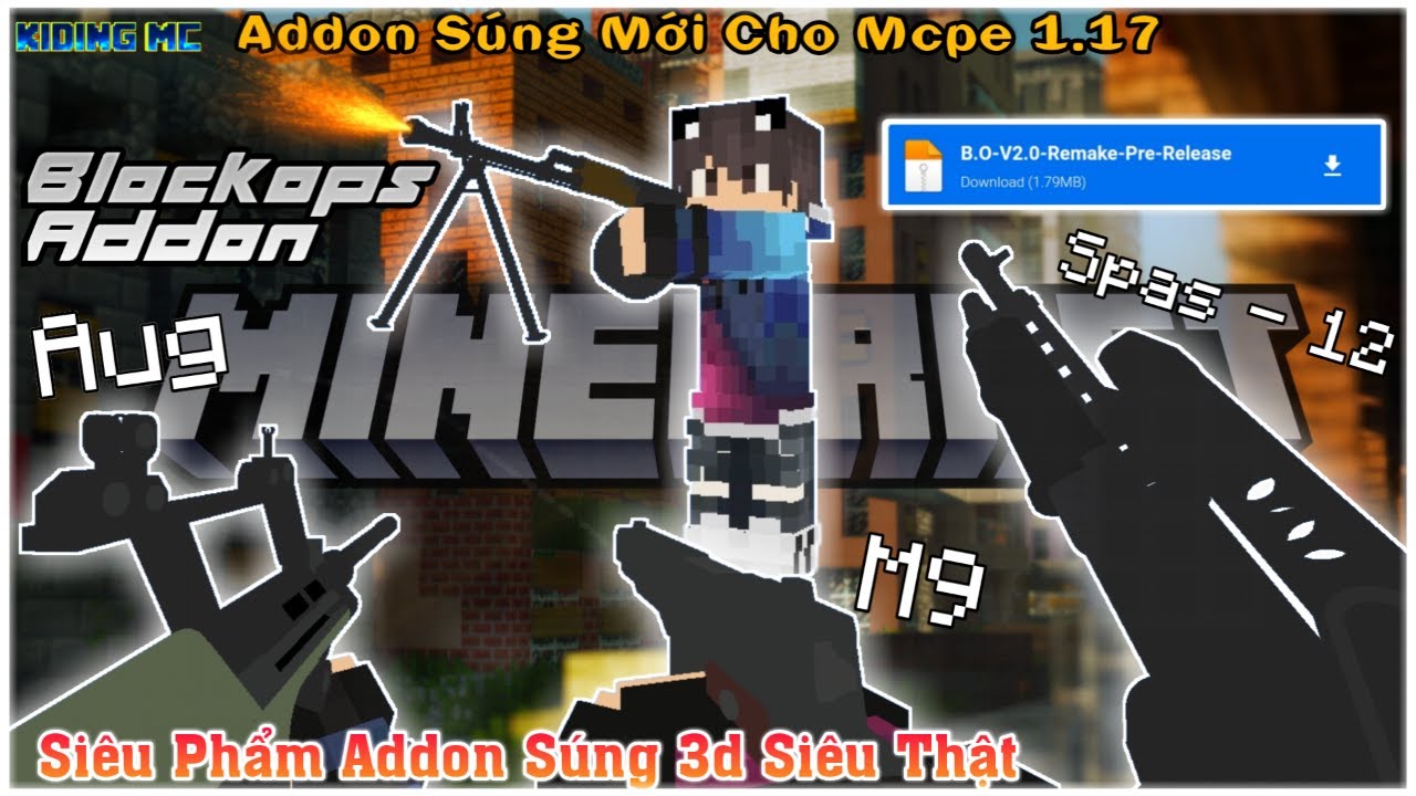 Minecraft mod súng 3D | AI Hay - Hỏi ngay đáp hay