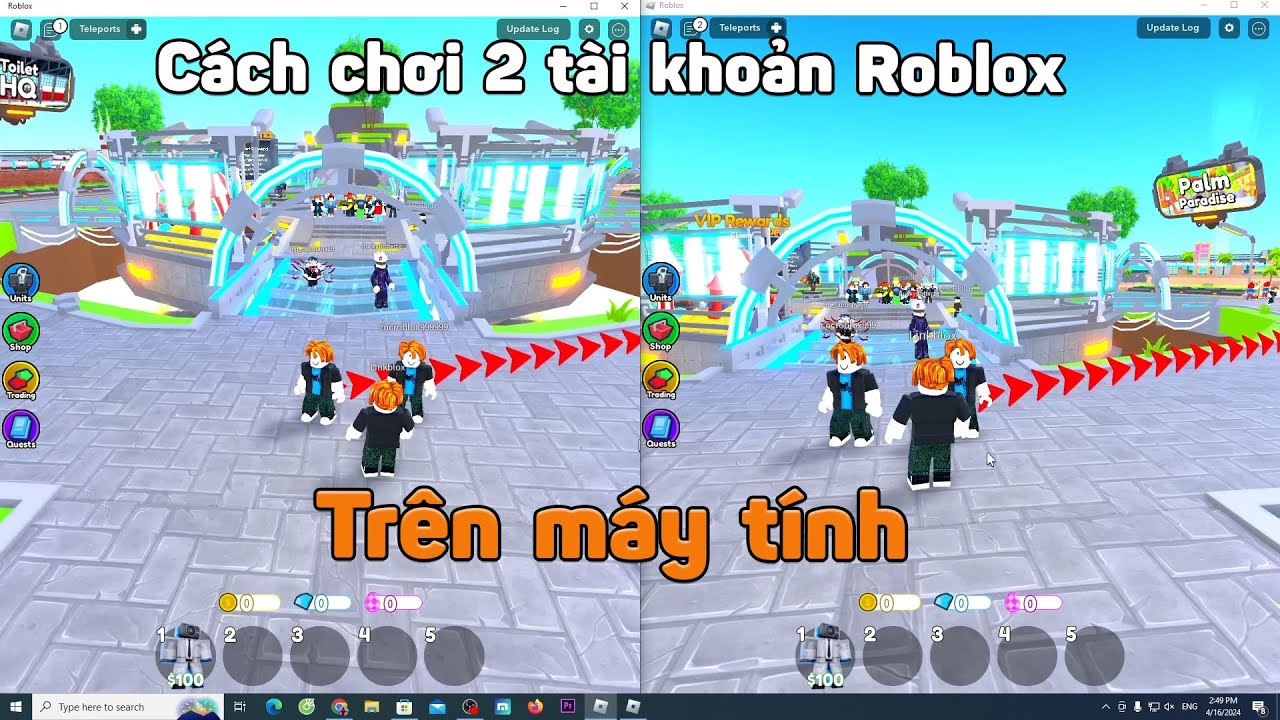 cách chơi 2 acc roblox trên máy tính window 10 | AI Hay - Hỏi ngay đáp hay