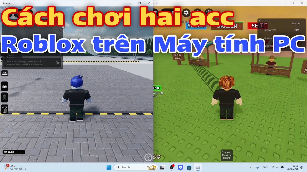 Làm sao để "cày" hai tài khoản Roblox cùng lúc trên máy tính? | AI Hay ...